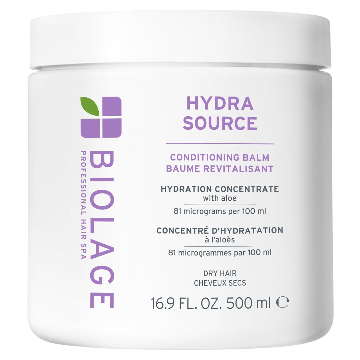 Biolage Hydra Source Conditioning Balm 500 mL (16.9 fl oz) – Boulevard ...